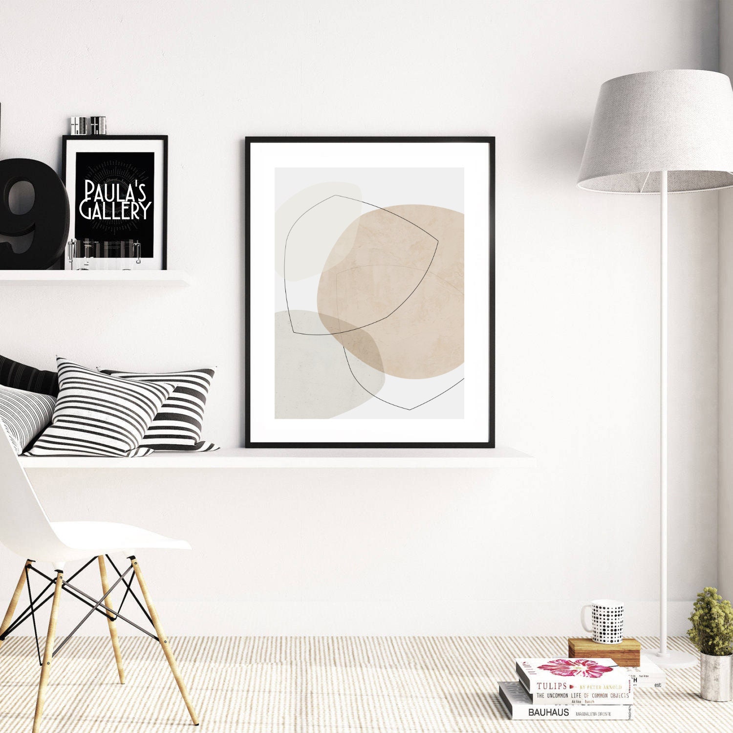 Gray Abstract Print Contemporary Wall Art Abstract Geometric | Etsy