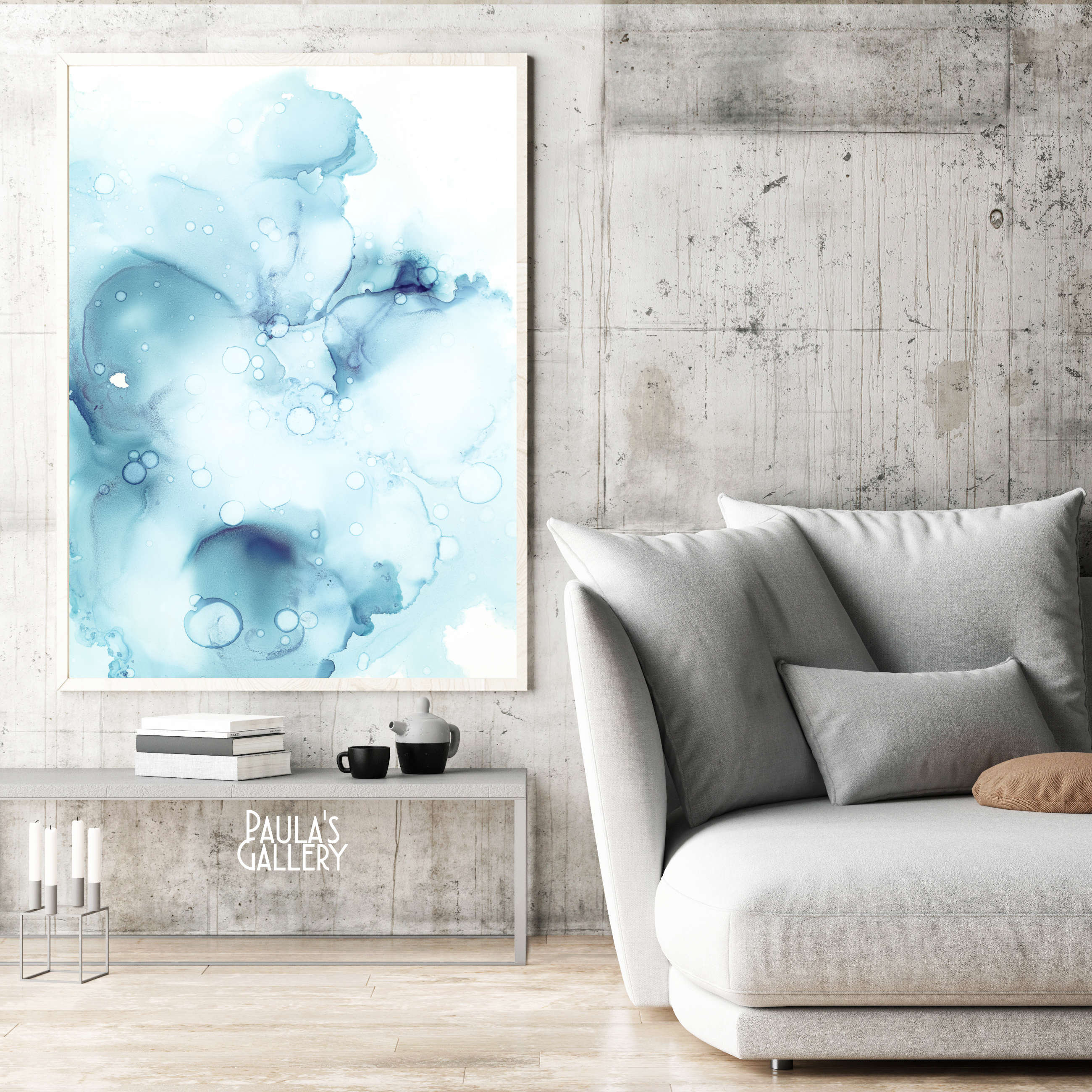 Alcohol Ink Abstract Art Alcohol Ink Print Blue Digital - Etsy