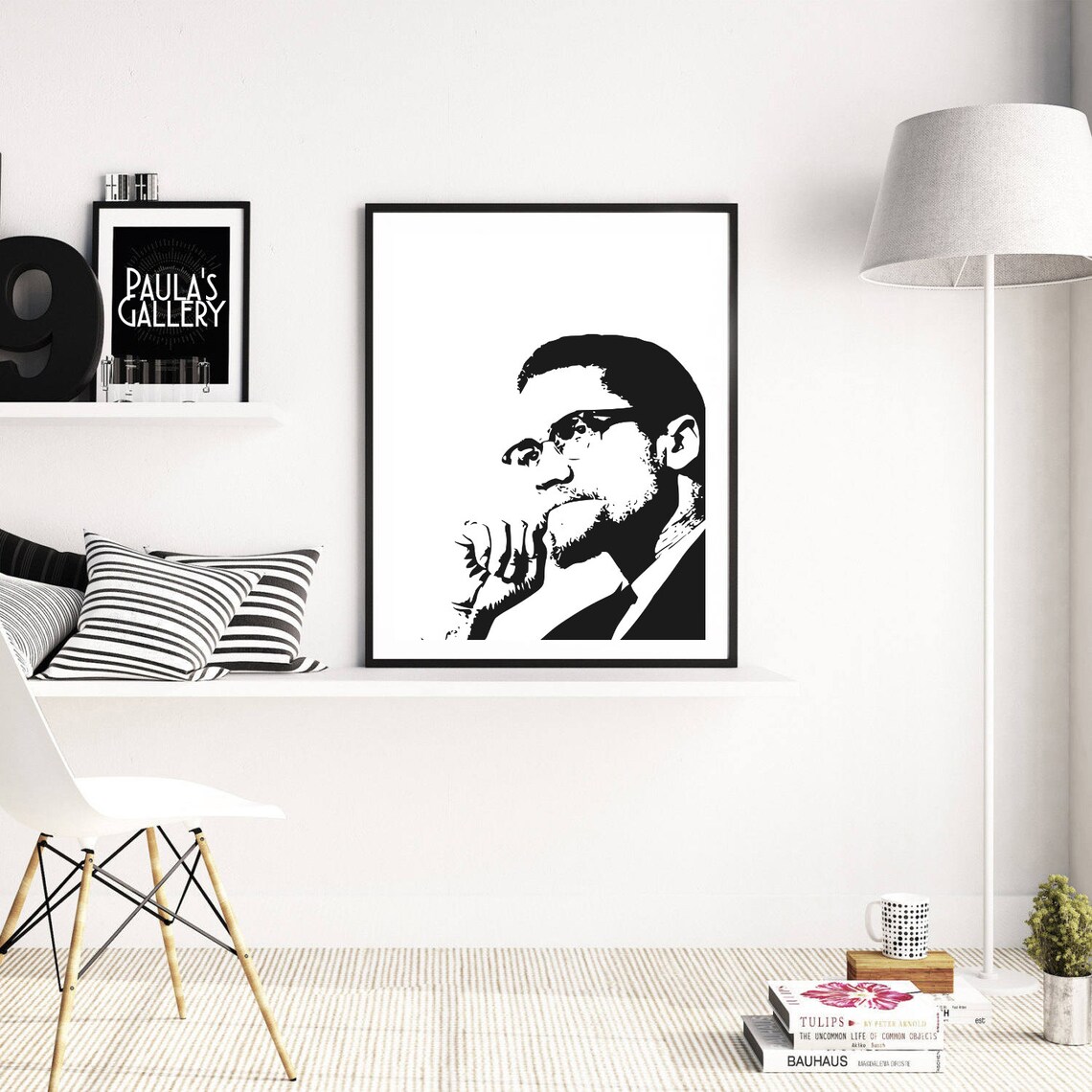 Malcolm X Poster Print Celebrity Wall Art Civil Rights | Etsy