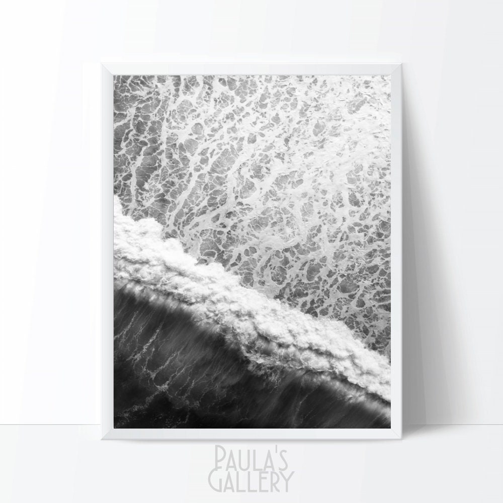 Set of 6 Wave Prints Surf Photography Wall Art Ocean Poster - Etsy