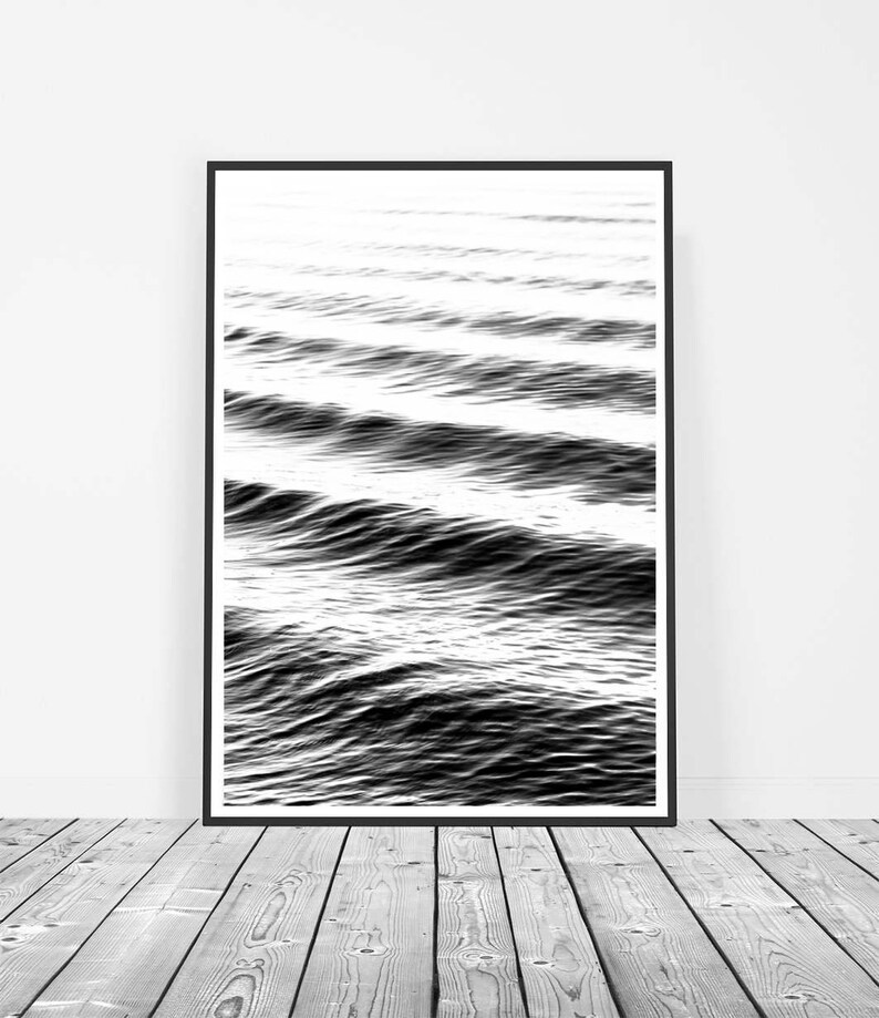 Beach Waves Printable Wall Art,ocean Water Poster,coastal Digital ...