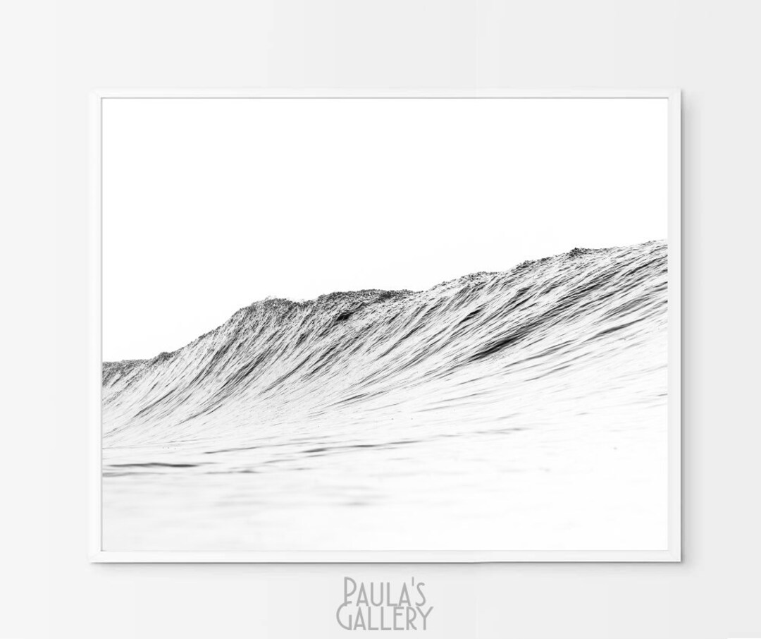 Wave Art Print, Surf Photography Wall Art, Ocean Water Poster, Coastal ...