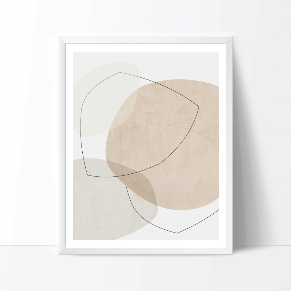 Gray Abstract Print Contemporary Wall Art Abstract Geometric | Etsy