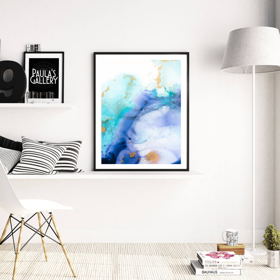 Alcohol Ink Art Blue Alcohol Ink Print Blue Watercolor - Etsy