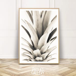 Pineapple Print Poster,tropical Printable Wall Art,black White Home ...