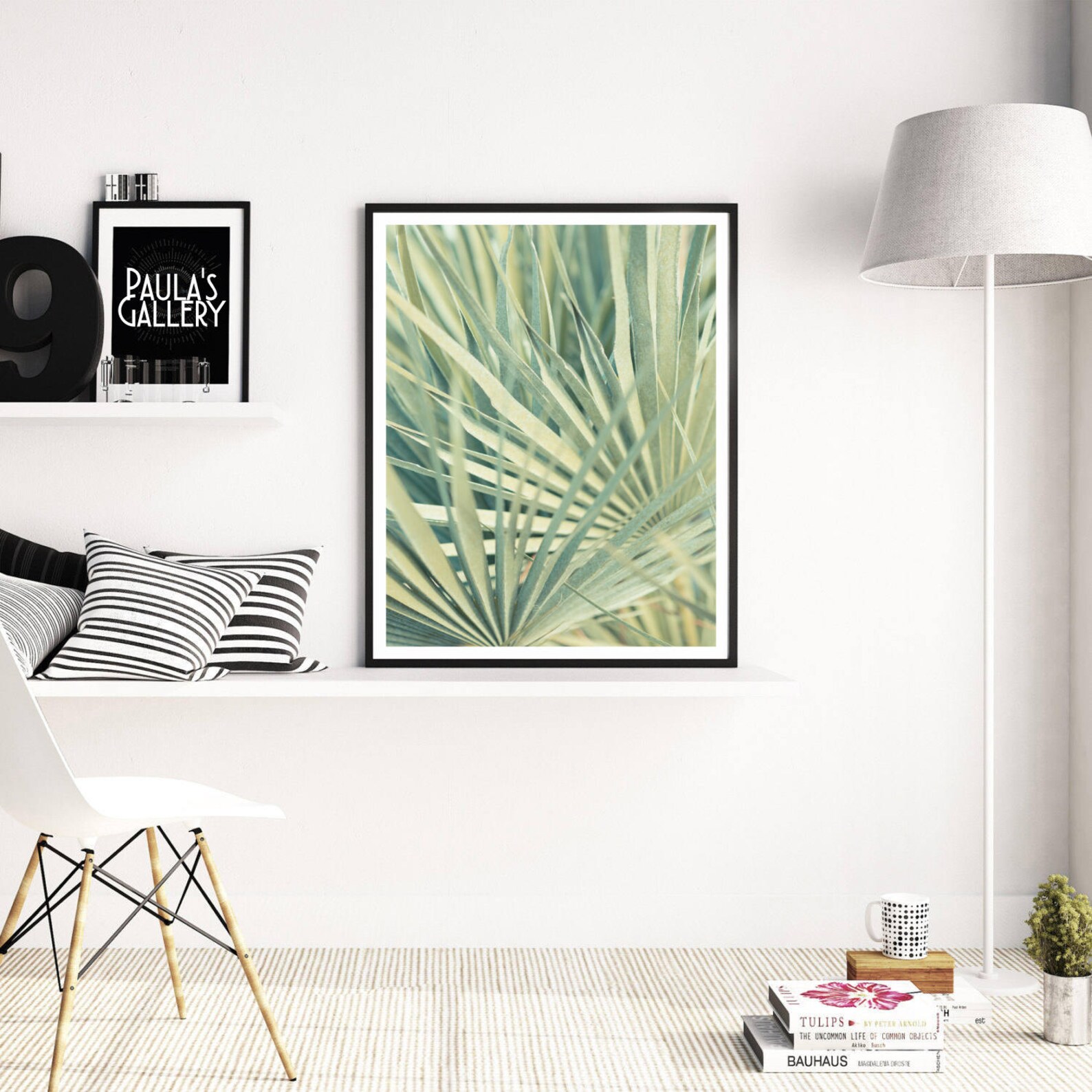 Green Tropical Palm Leaves Poster Print Wall Art Leaf Digital - Etsy