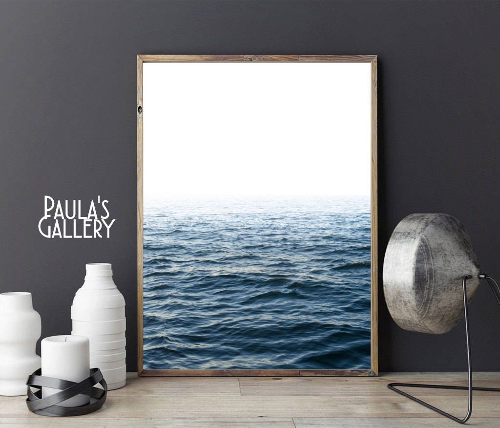 Ocean Water Print Wall Art Large Coastal Photography Beach | Etsy