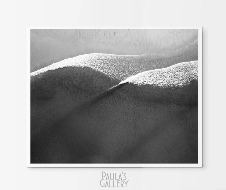 Surf Poster Wave Print Beach Wall Art Aerial Ocean - Etsy