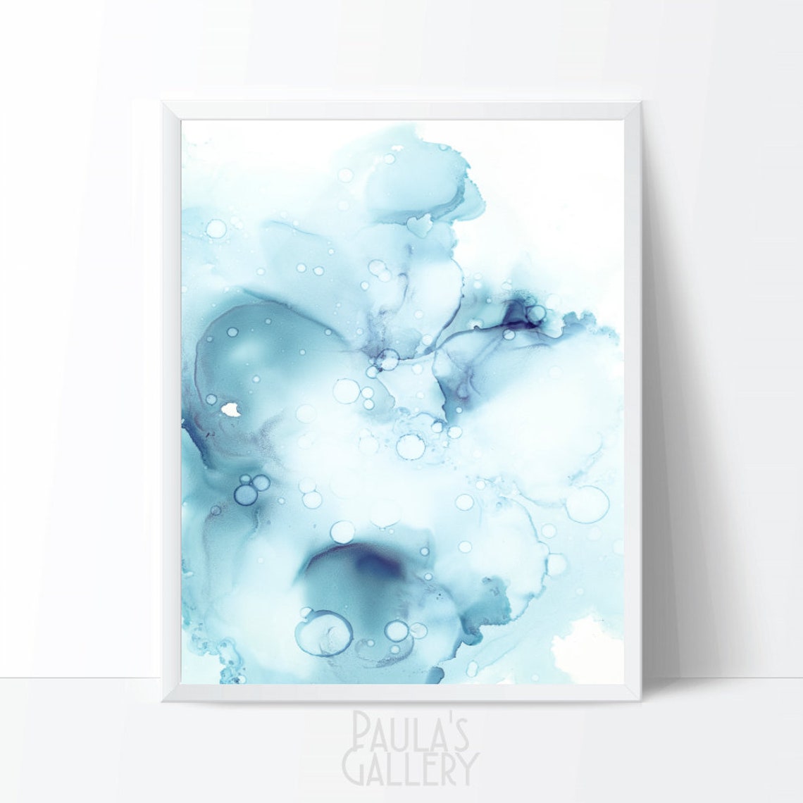 Alcohol Ink Abstract Art Alcohol Ink Print Blue Digital - Etsy