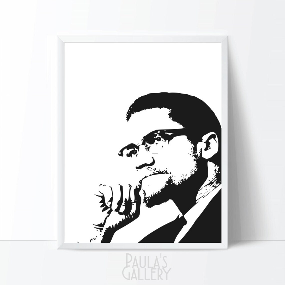 Malcolm X Poster Print Celebrity Wall Art Civil Rights - Etsy