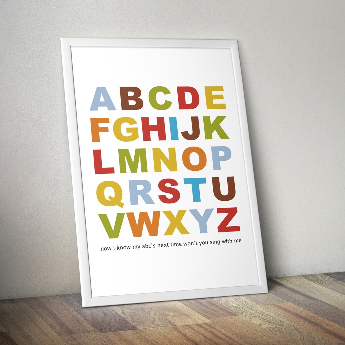 Alphabet Now I Know My ABC's Children's Playroom - Etsy España