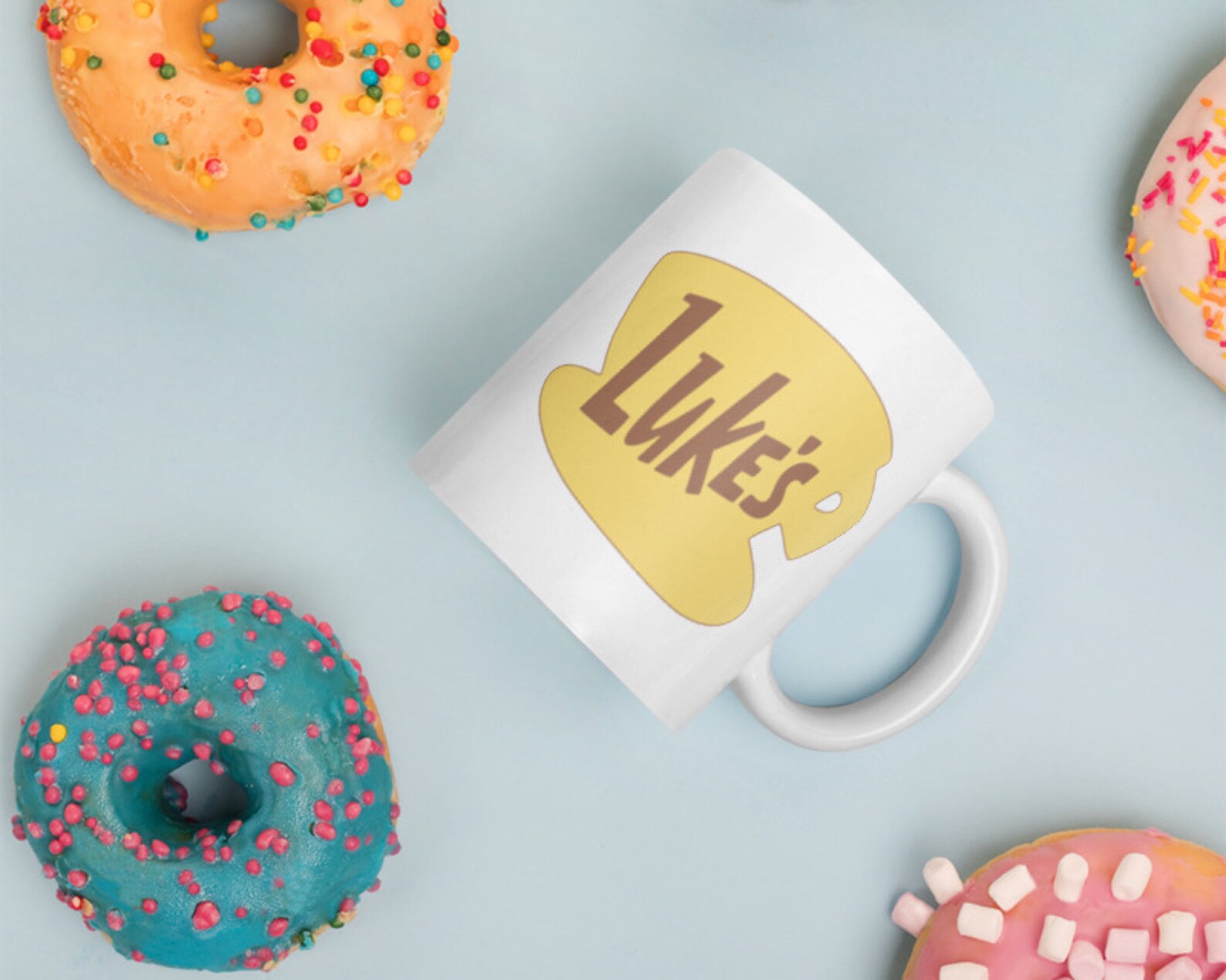 Luke's Diner Mug Gilmore Girls Luke Danes Stars - Etsy