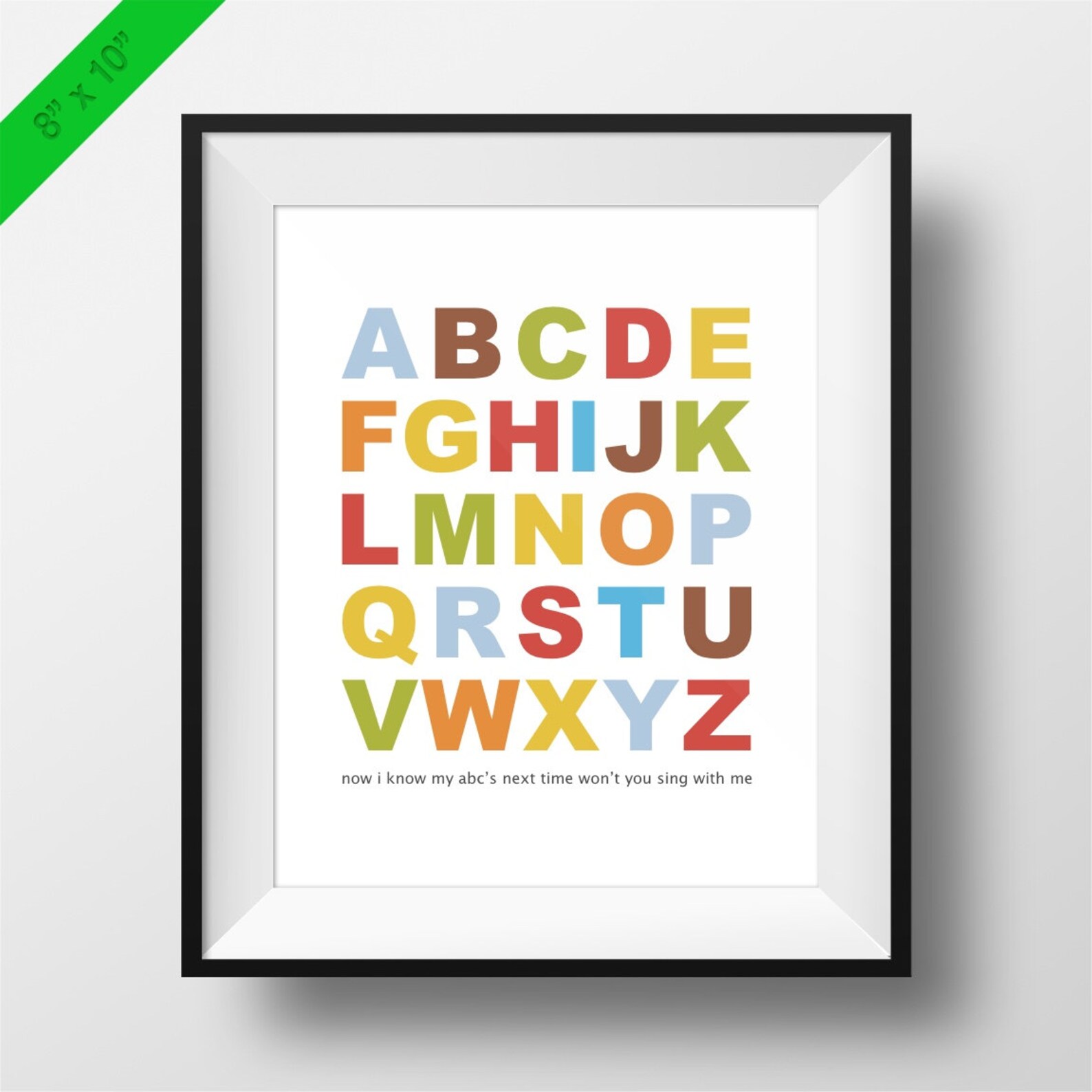 Alphabet Now I Know My ABC's Children's Playroom - Etsy España