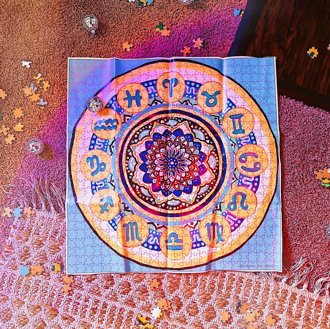 Astrology Mandala Art Puzzle 20"x20" - Etsy