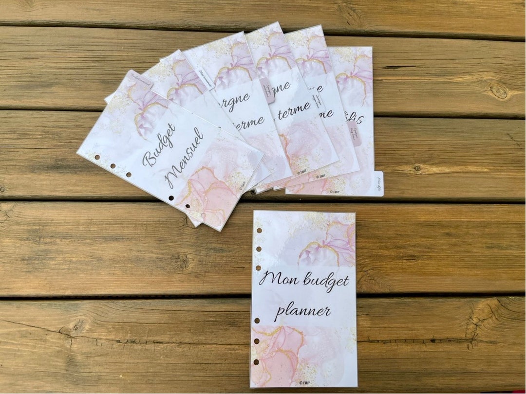 6 CUSTOMIZABLE Dividers + Cover Page for Budget Binder in A5 or A6 ...