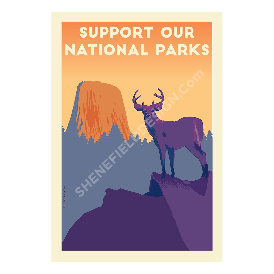 National Parks Wildlife Posters - Etsy