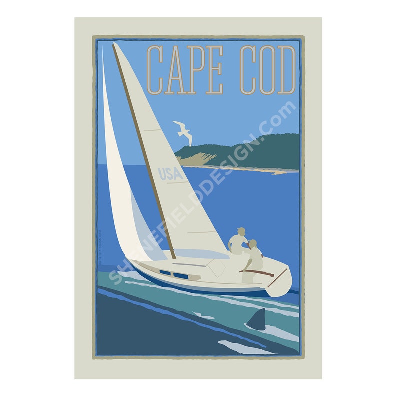 Cape Cod Poster - Etsy