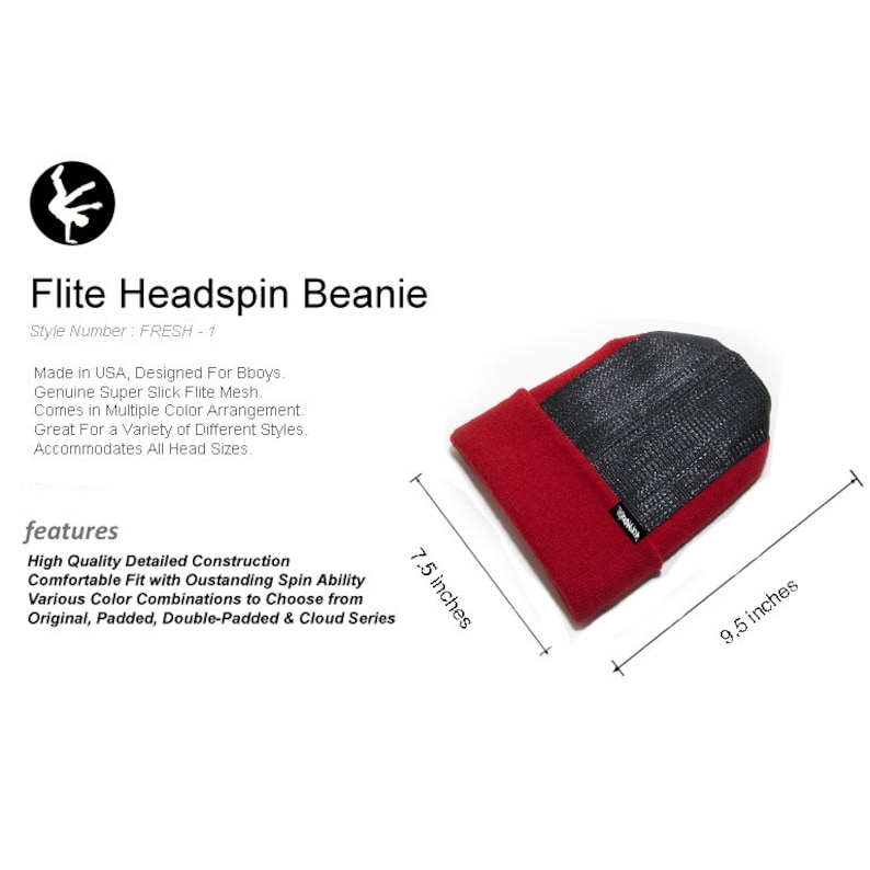 Head Spin Beanie Padded Bboy Hat Breakdance Headspin Cap Breakdancing ...