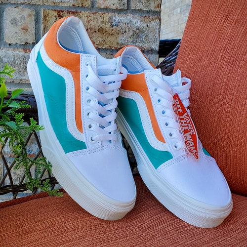 Custom Tropical Colored Vans | Etsy