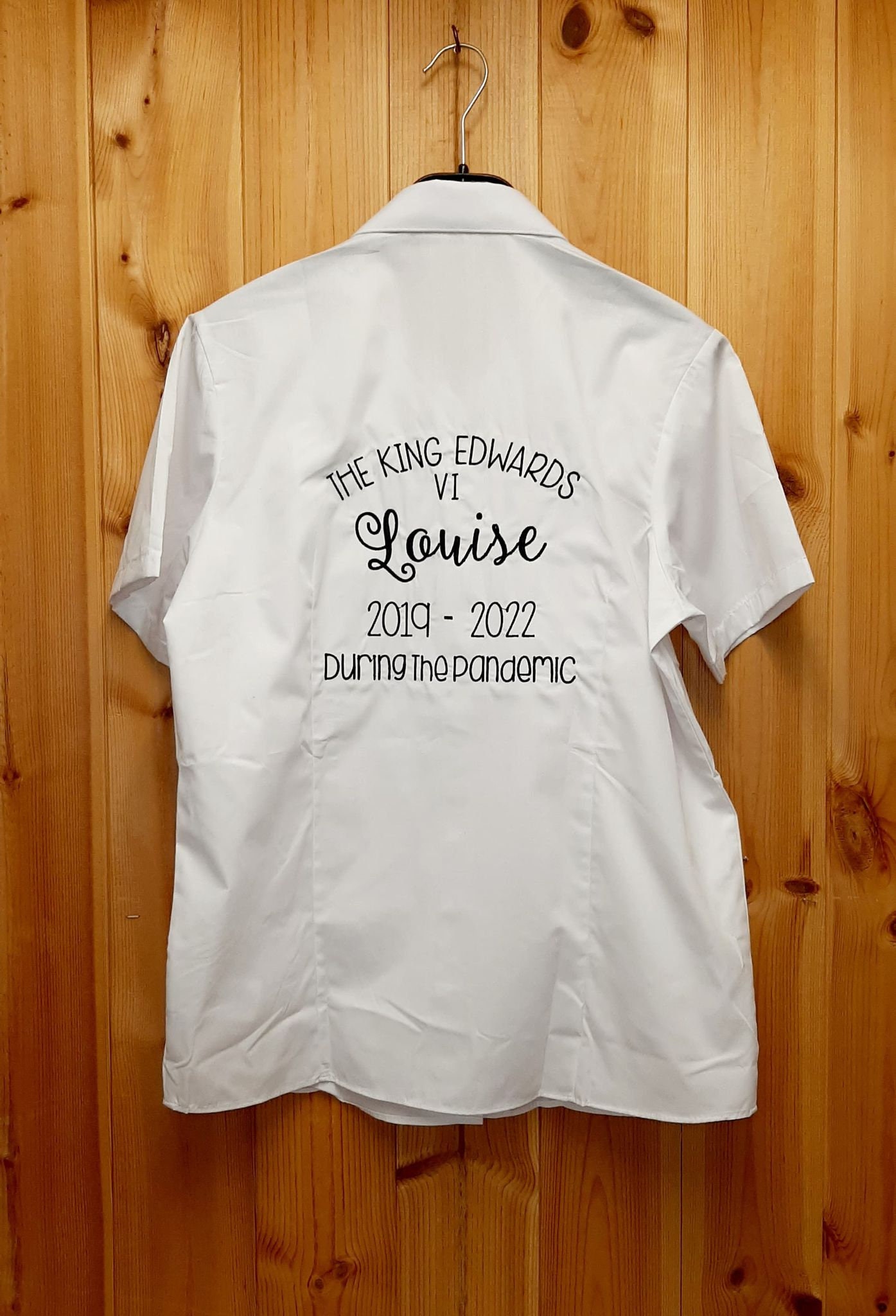 Leavers Shirt Embroidered Momento Shirt Signing Last Day at - Etsy UK