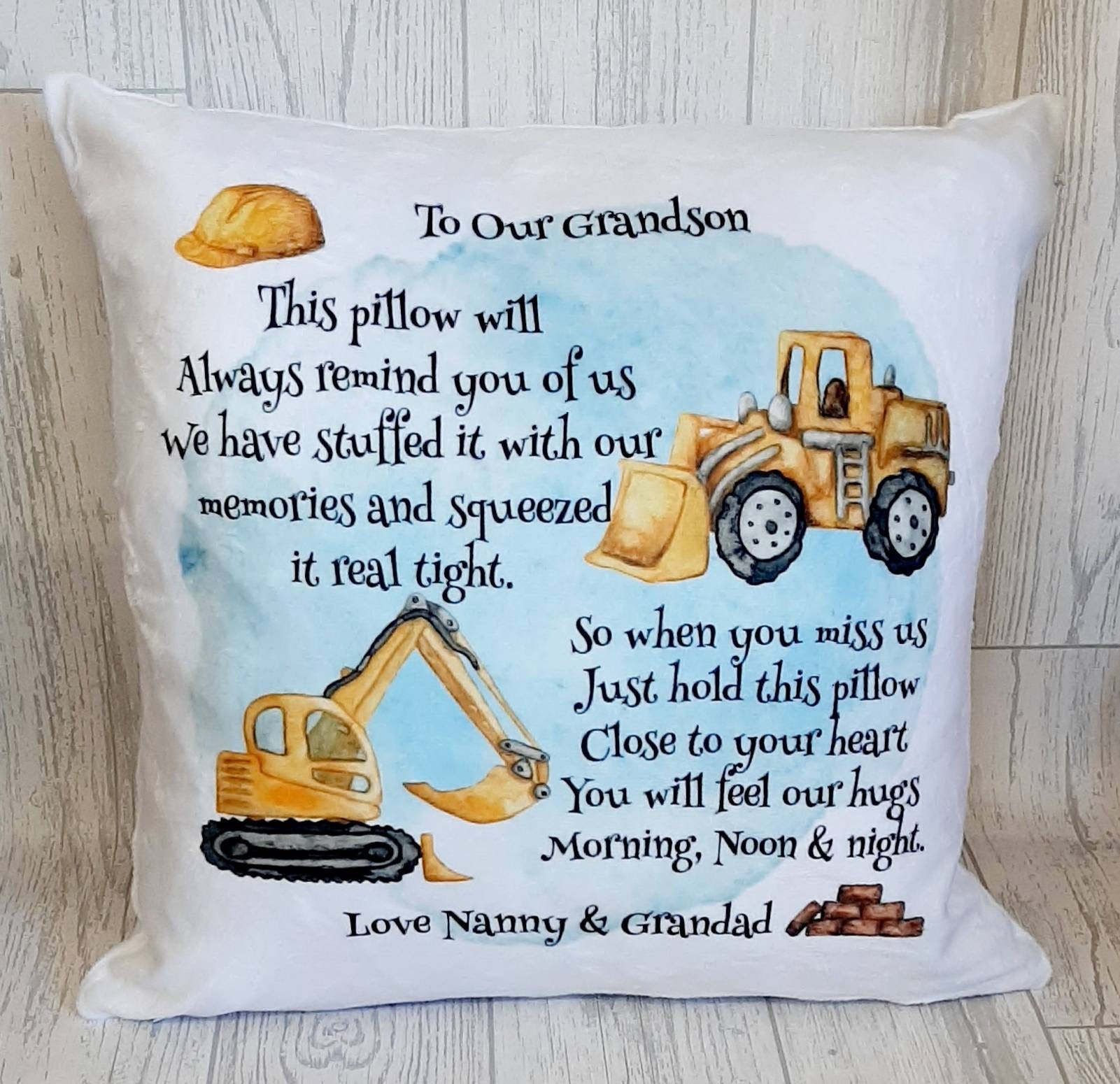 Missing You Cushion. Granddaughter Grandson Squeeze Me Cushion Pillow ...