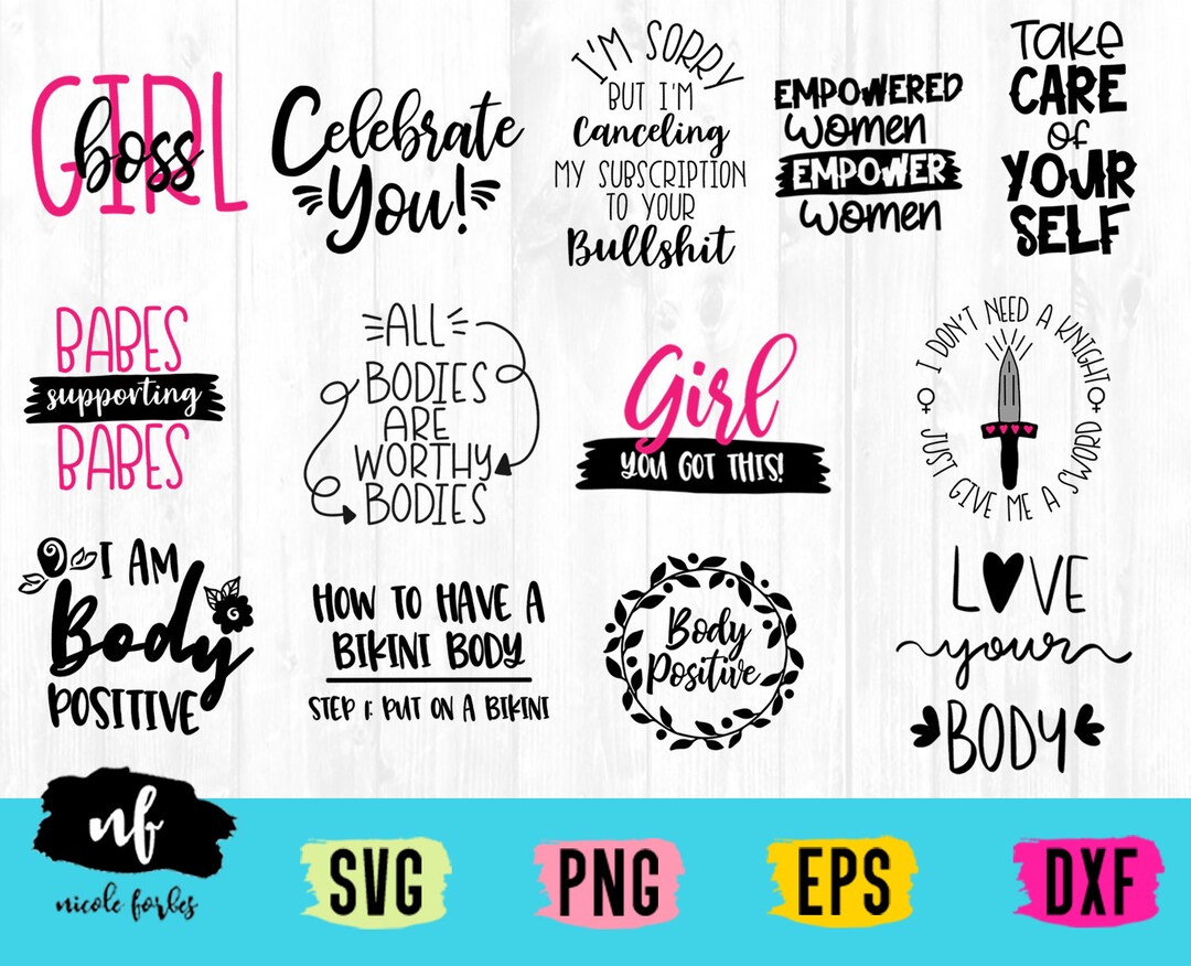 Girl SVG Bundle - Etsy