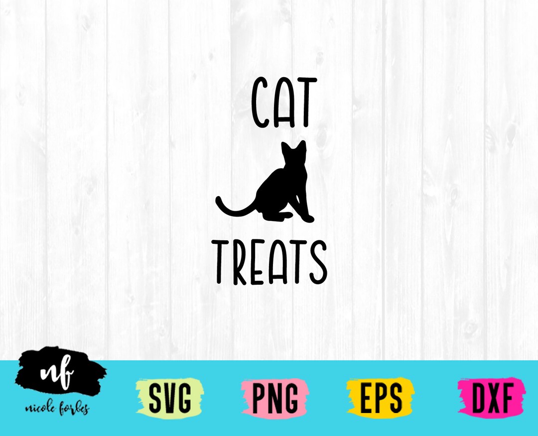 Cat Treats SVG Cut File - Etsy
