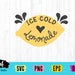 Ice Cold Lemonade SVG Cut File - Etsy