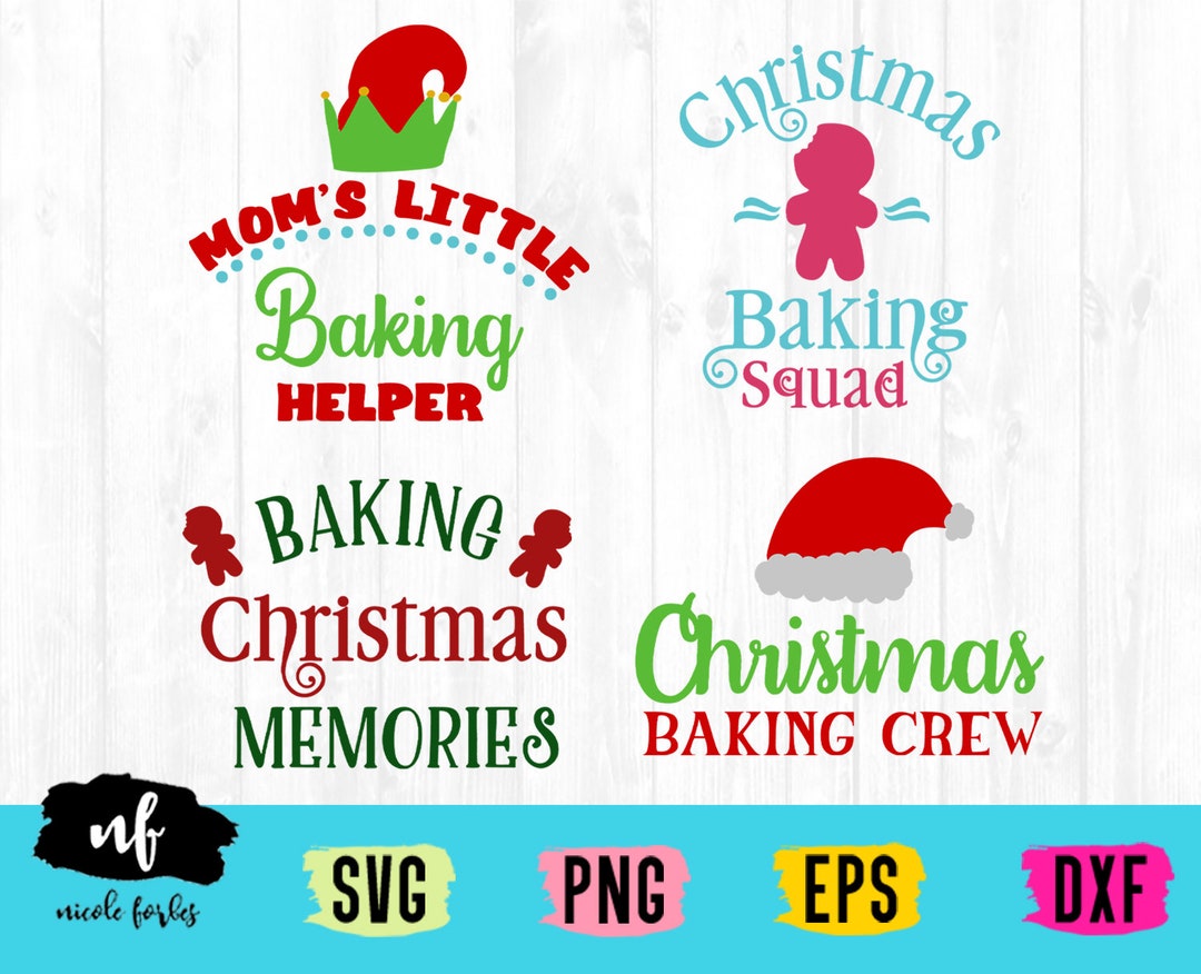 Christmas Baking SVG Bundle - Etsy