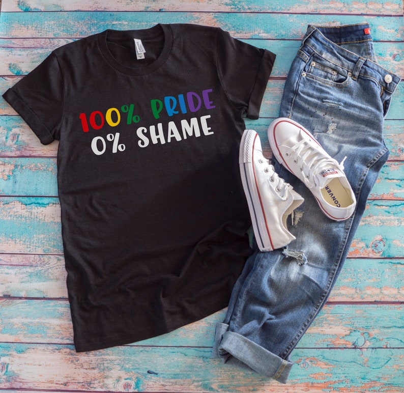 100% Pride 0 Shame SVG Cut File - Etsy