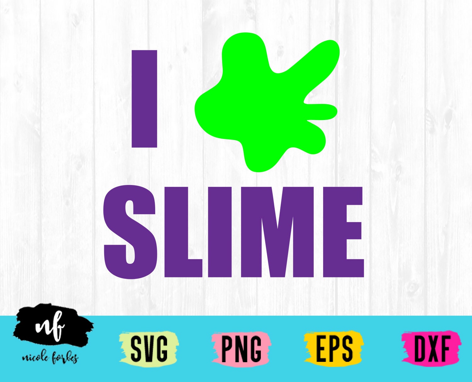 Slime SVG Bundle | Etsy
