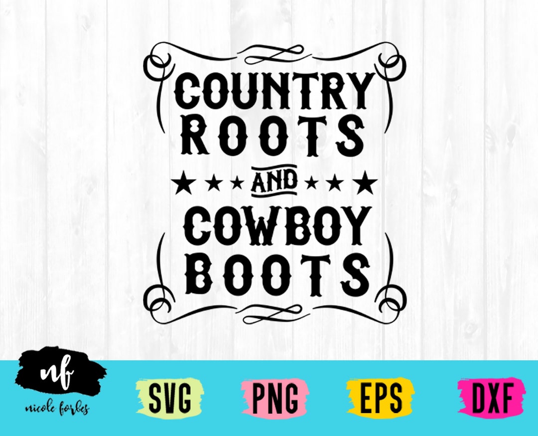 Country Roots SVG, Cowboy, Pick up Truck, Rodeo, Western, Commercial ...