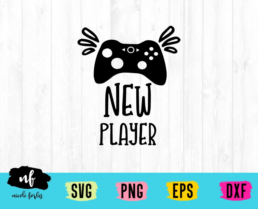 New Player SVG Cut File - Etsy