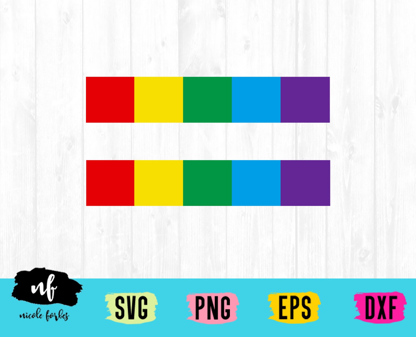 LGBTQ Pride Equality SVG Cut File - Etsy