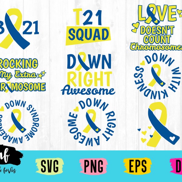 Down Awareness Svg - Etsy