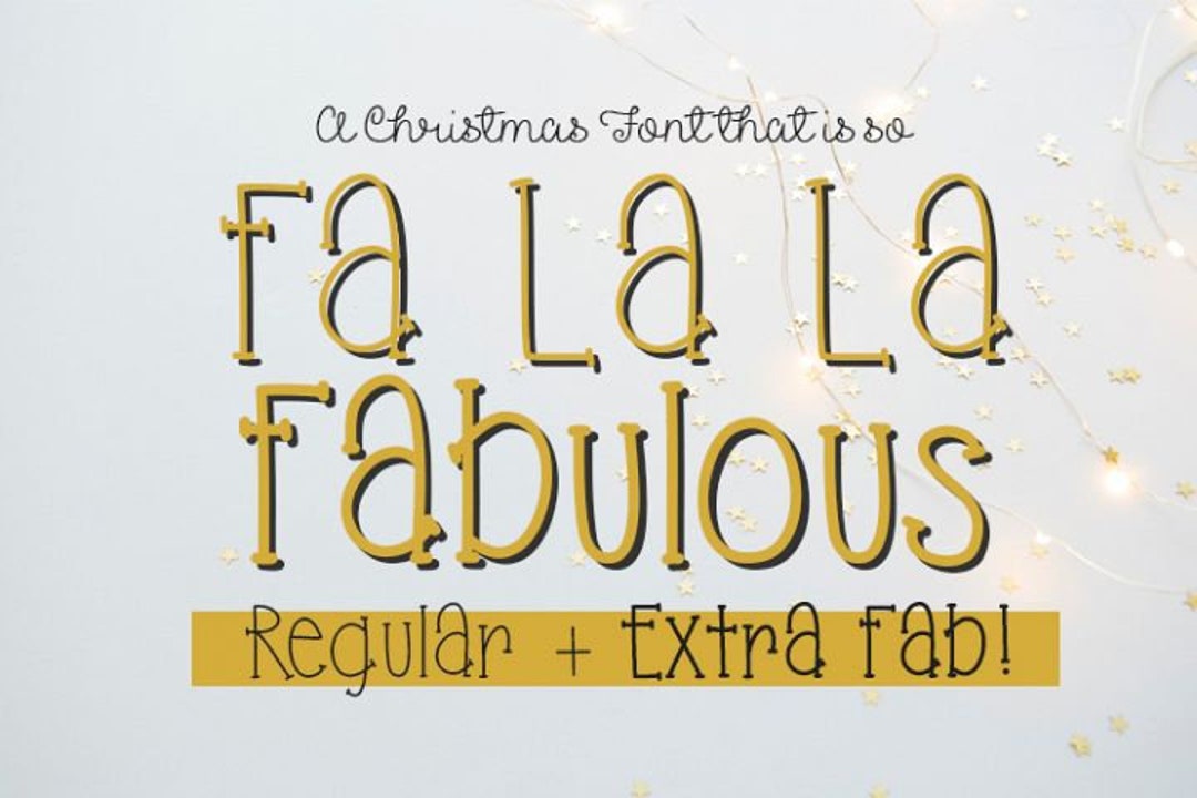 Falala Fabulous Christmas Font - Etsy