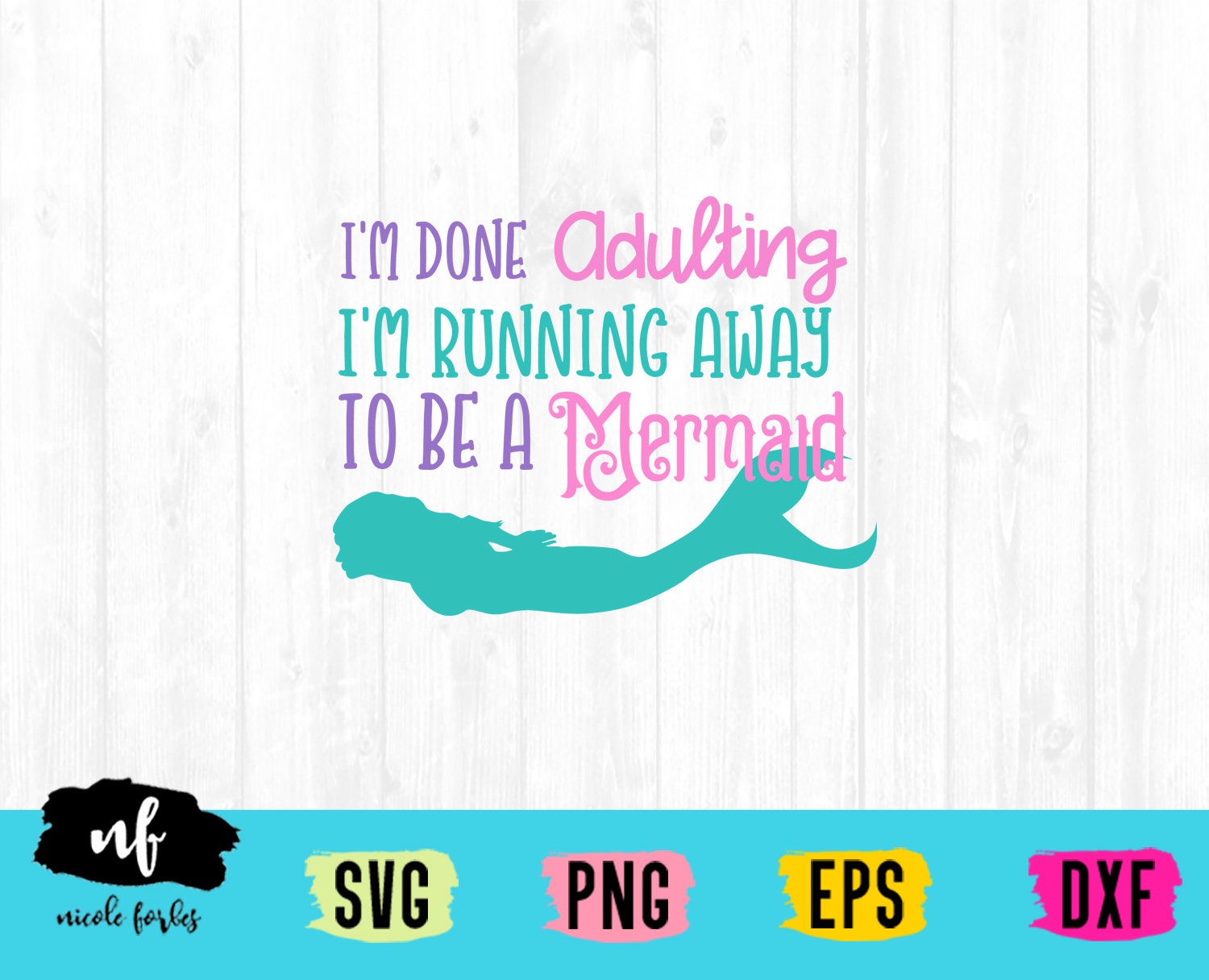 Mermaid SVG Bundle | Etsy