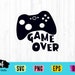 Game Over SVG Cut File - Etsy