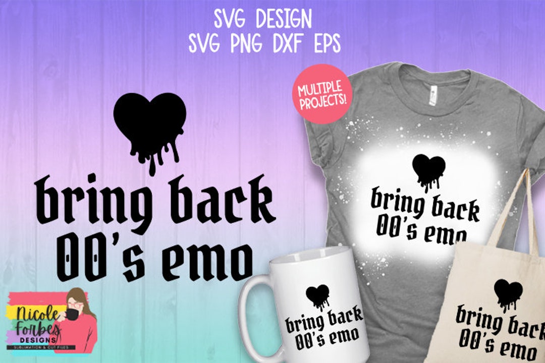 00's Emo SVG Cut File - Etsy