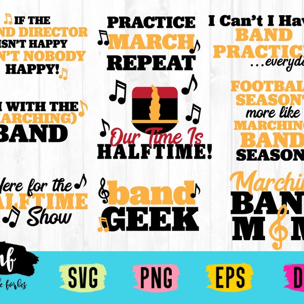 Marching Band Season Svg - Etsy