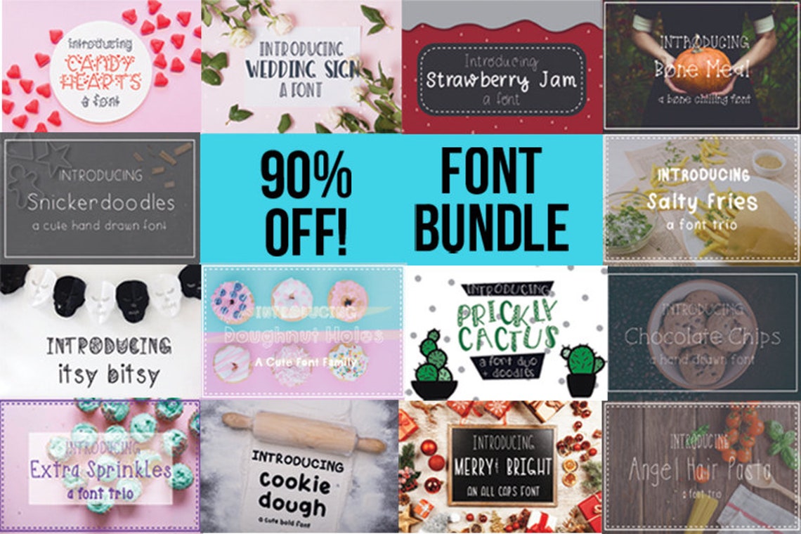 Entire Font Collection Bundle | Etsy
