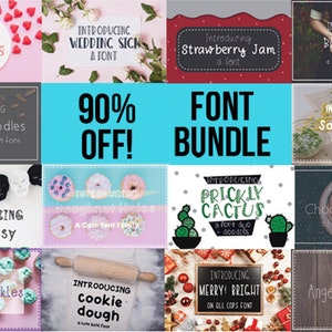 Entire Font Collection Bundle | Etsy