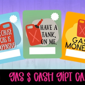 Gas Money Gift Card Printable - Etsy