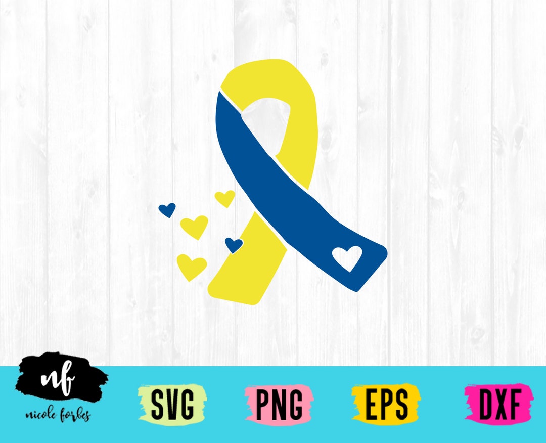 Down Syndrome Awareness SVG Cut File, Awareness Svg, T21 Svg, Ribbon ...