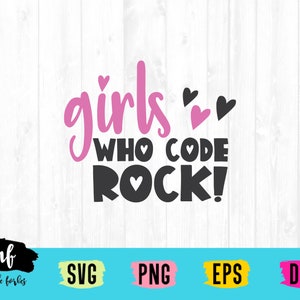 Girls Science SVG File Bundle - Etsy