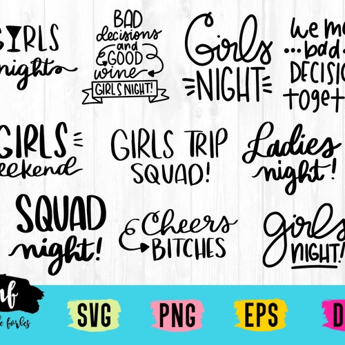 Girls Night Out Svg Girls Night Svg Ladies Night Svg Girls - Etsy