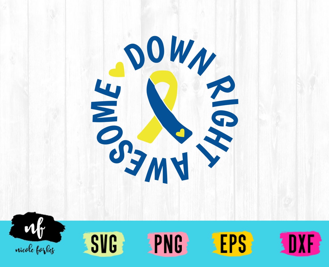 Down Syndrome Awareness SVG Cut File, Awareness Svg, T21 Svg, Ribbon ...