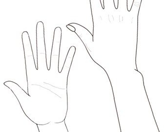 Henna practice hand | Etsy