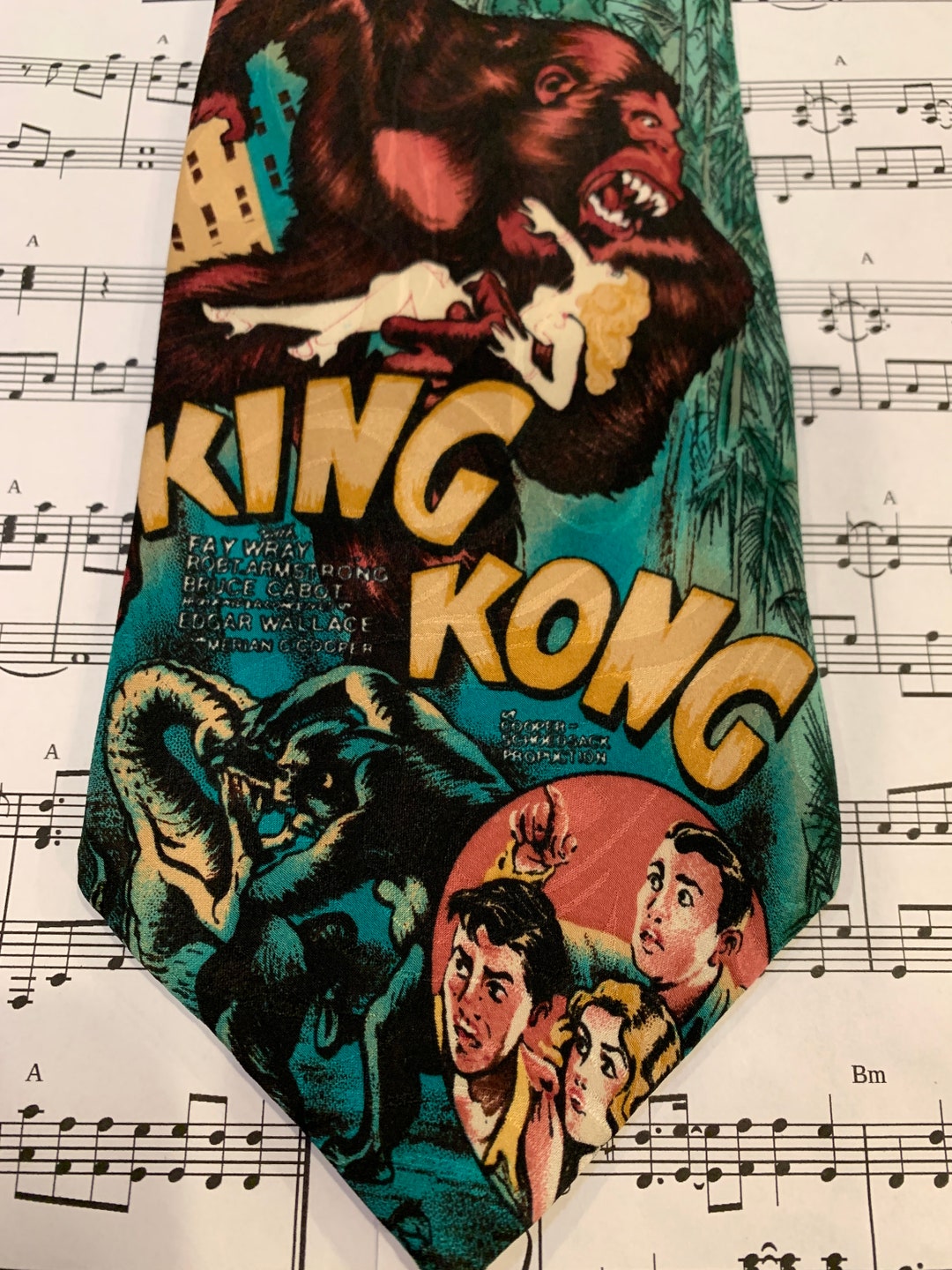 Vintage King Kong Movie Theme Necktie - Etsy