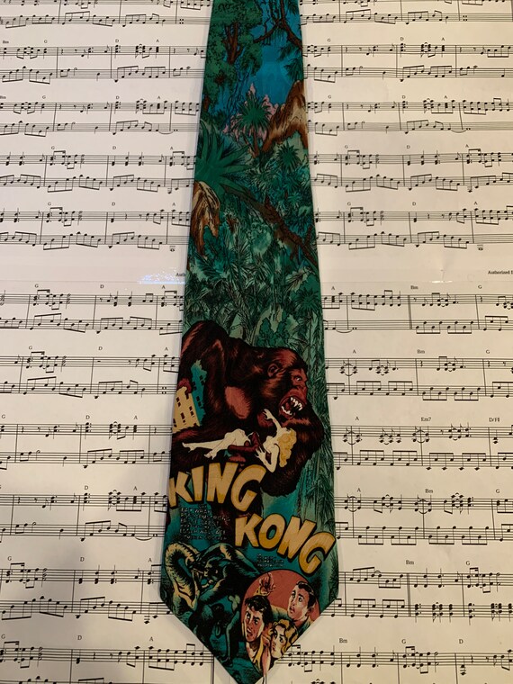 Vintage King Kong Movie Theme Necktie - Gem